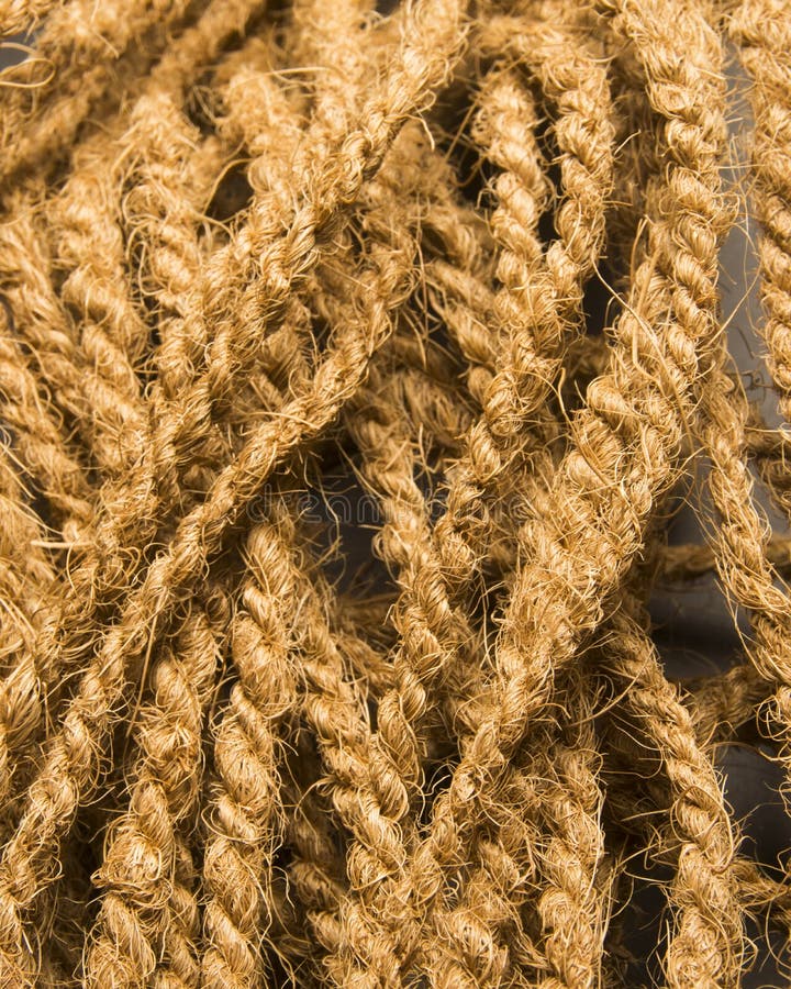 Section of Rope Overlapping Stock Photo - Image of straight, string ...