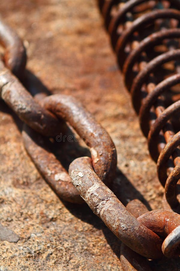 Coil of Rusted Steel Wire stock image. Image of metal - 30208671