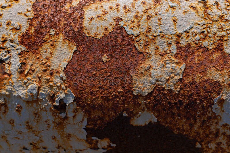 A Section of Rusted Metal Pipe Stock Photo - Image of brown, effect ...