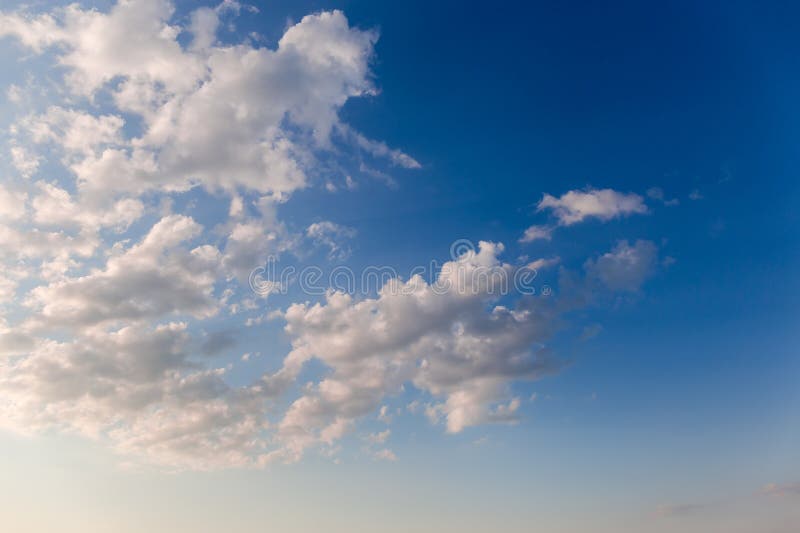 Section of Sky with Altocumulus Clouds before Sunset Stock Photo ...