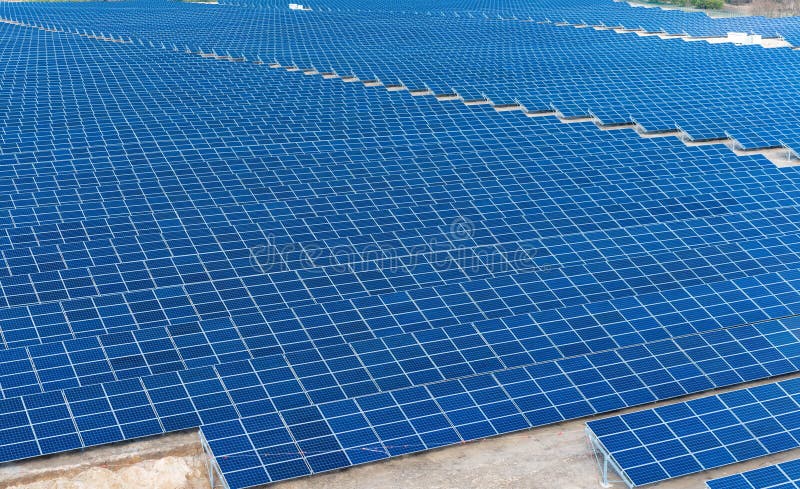 Section of the Solar Panels - the Top View Stock Photo - Image of ...