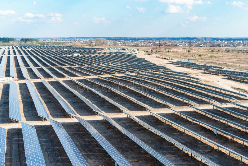 Section of the Solar Panels - the Top View Stock Image - Image of ...