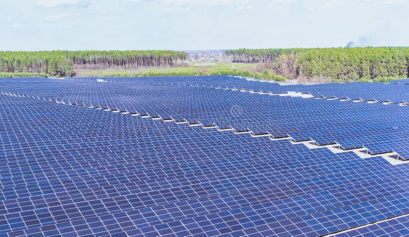 Section of the Solar Panels - the Top View Stock Image - Image of ...