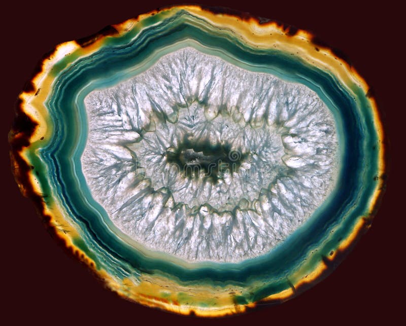 Coupe Transversale D'une Pierre Semi-précieuse Photo stock - Image du ...