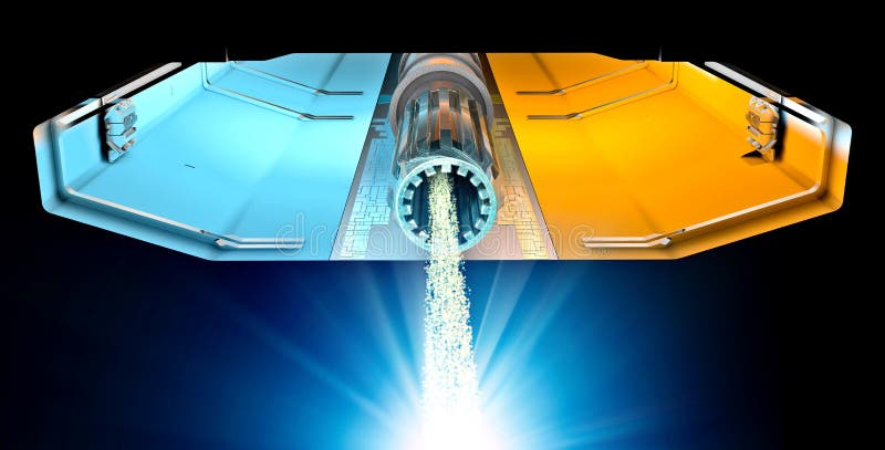 3D Atom Accelerator Particle Collider. Science Physics Atomic Power ...