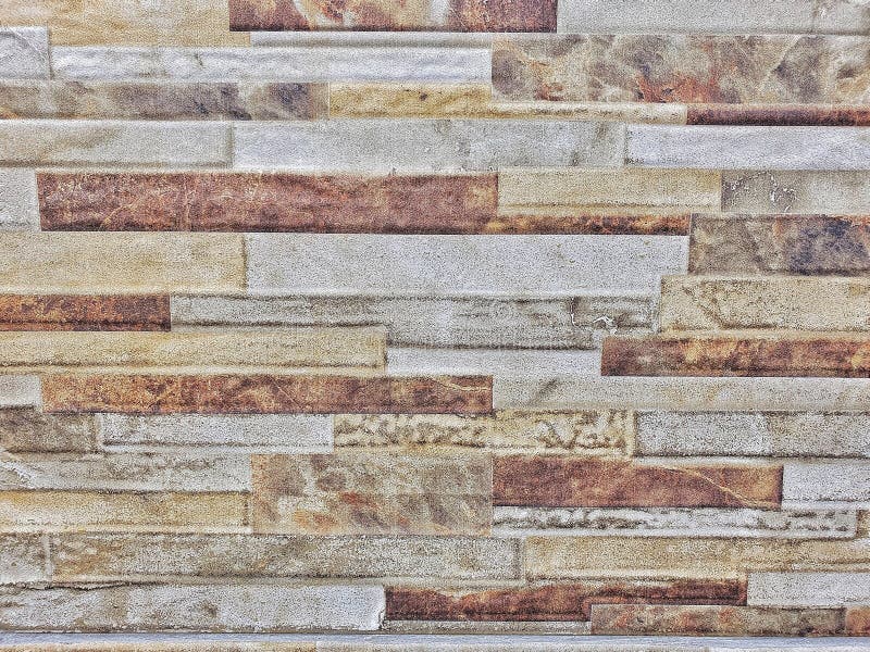 Section of a Wall Formed by Rectangular Stone Slabs in Brown, Beige ...