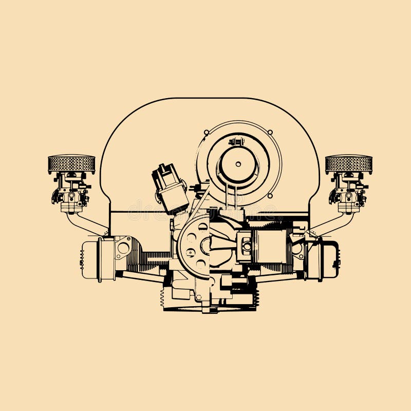 Subaru Boxer Engine Animation