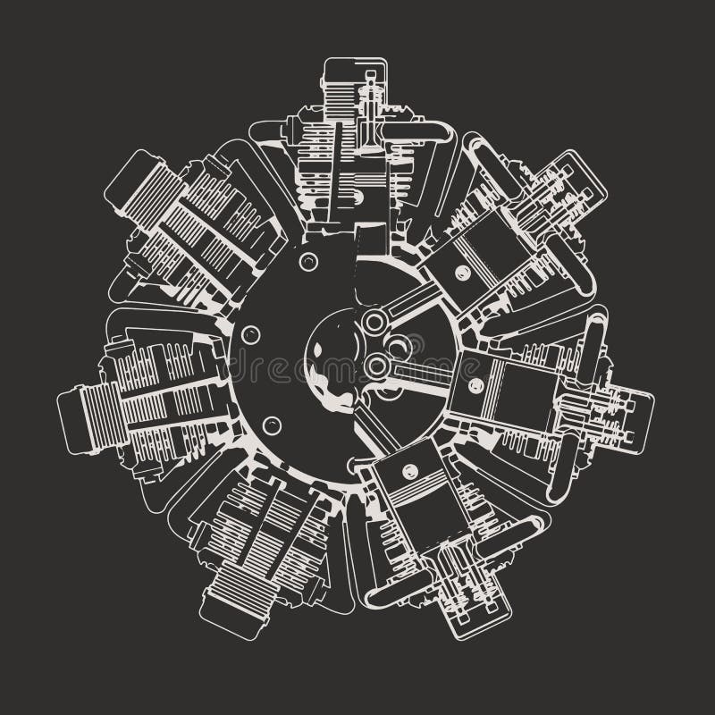Radial Engine Animation