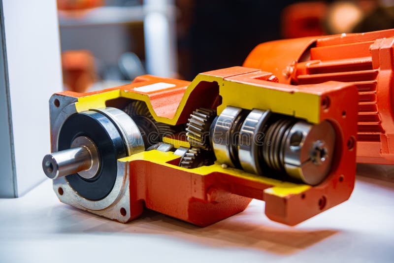 Large Motor Gearbox for Industrial Use Stock Photo - Image of mechanism ...