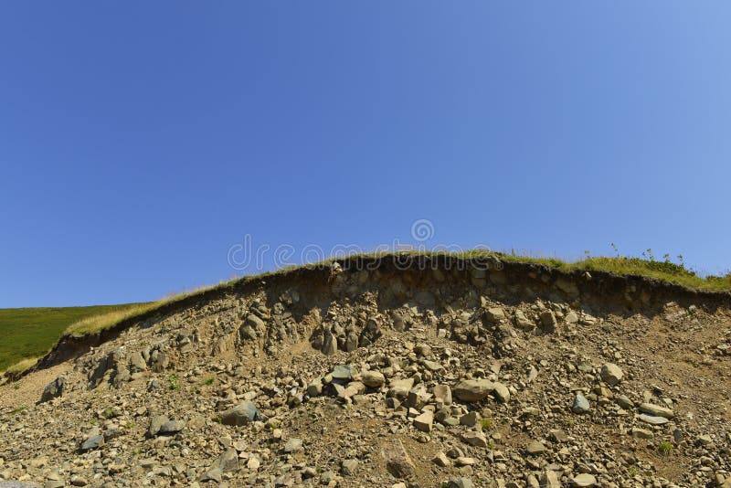 Sectional View the Mountain Stock Photo - Image of plant, height: 45904000
