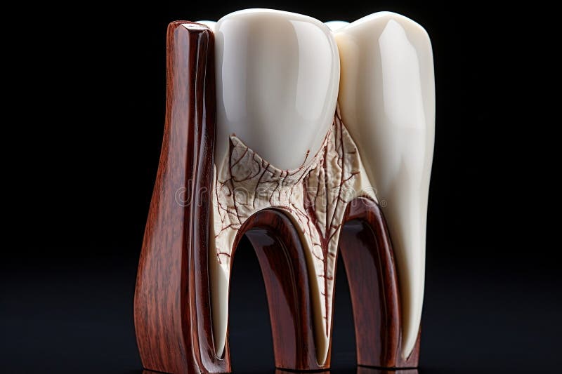 Sectioned Ceramic Tooth. Generative AI Stock Illustration ...