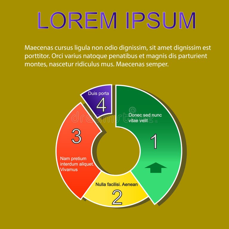 Sector Chart for Presentation Stock Vector - Illustration of science ...