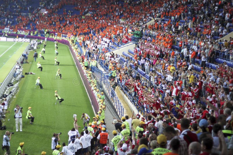 Sector Danish fans editorial stock image. Image of greet - 25270884