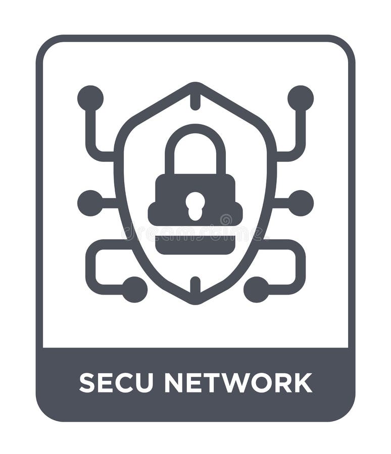 Secu Network Icon in Trendy Design Style. Secu Network Icon Isolated on ...