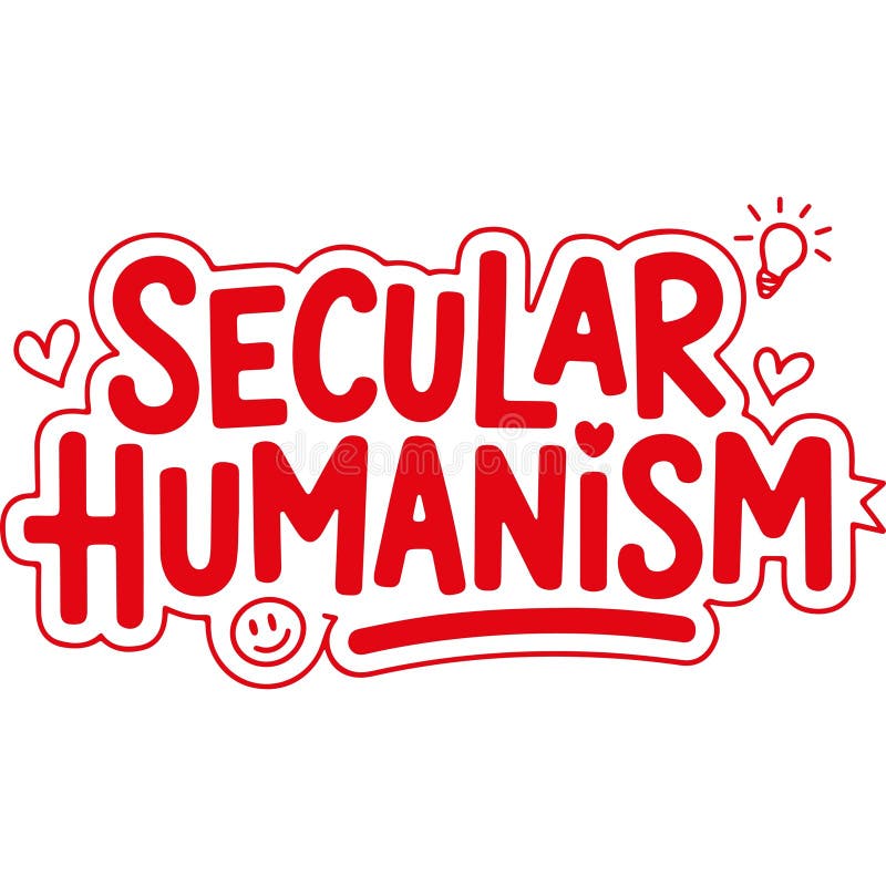 Secular Humanism Belief System Graphic Stock Vector - Illustration of ...