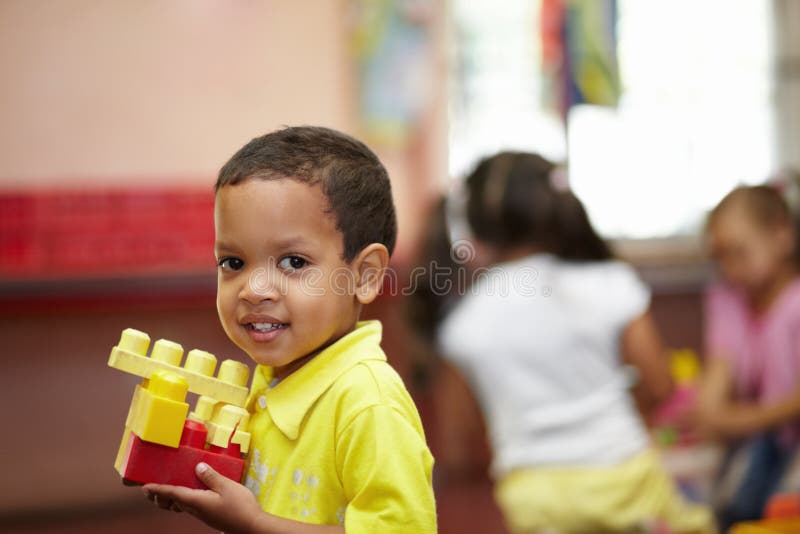 Secure and Able To Develop and Grow - Preschool. Portrait of a Small ...