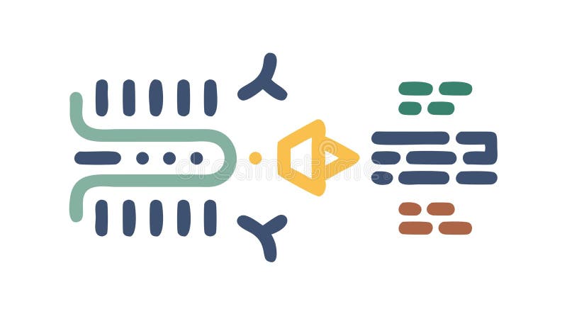 Secure Abstract Data Flow And Network Security Diagram Vector Design Generative Ai Stock Vector
