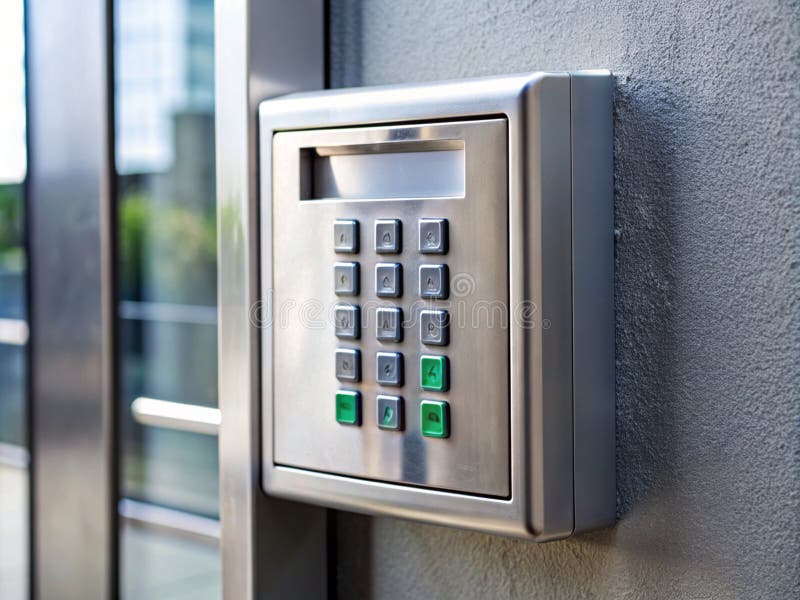 Secure Access Keypad Installed at the Entrance of a High-security ...