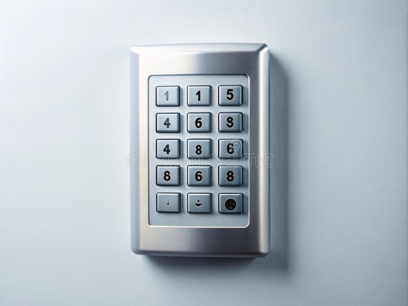 Secure Access Keypad Installed at the Entrance of a High-security ...