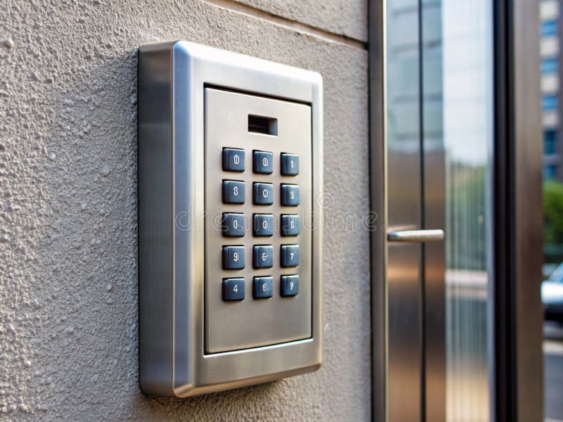Secure Access Keypad Installed at the Entrance of a High-security ...
