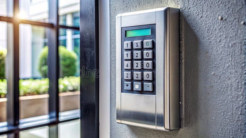 Secure Access Keypad Installed at the Entrance of a High-security ...