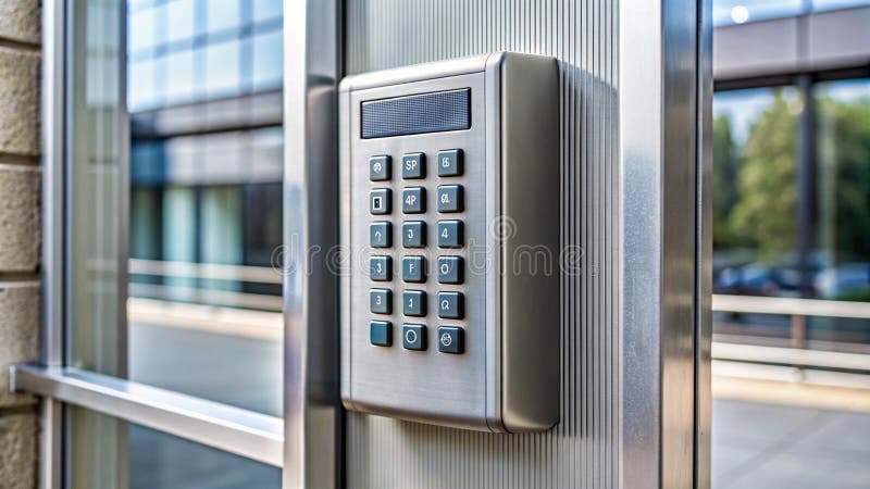 Secure Access Keypad Installed at the Entrance of a High-security ...