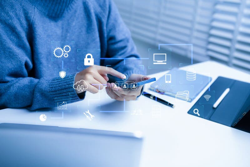 Secure Access Service Edge Concept. Stock Photo - Image of cyberspace ...