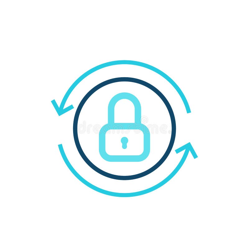 Secure Access Vector Icon on White Stock Vector - Illustration of ...