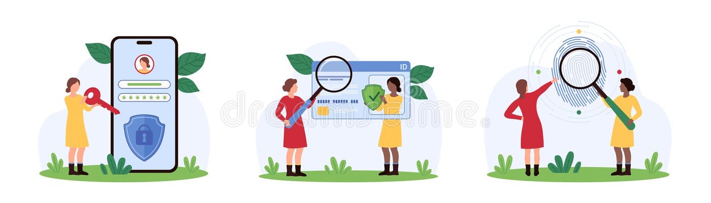 Authorization Fingerprint Access Stock Illustrations – 8,935 ...