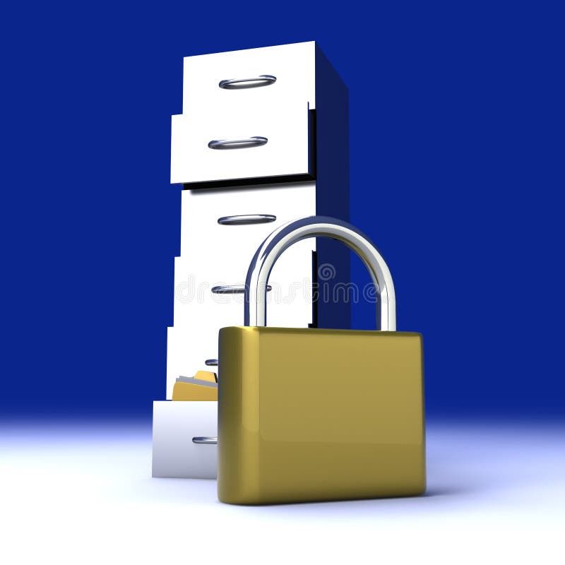 Secure Archive stock illustration. Illustration of encryption - 20508432