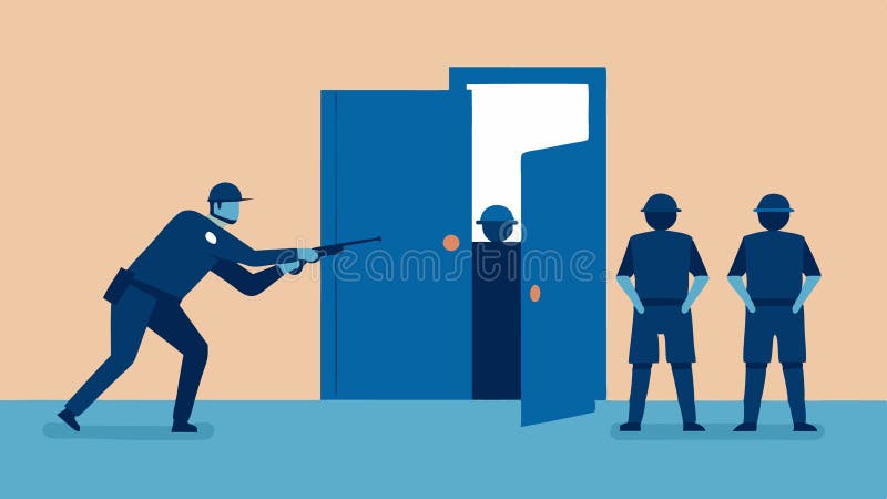 Secure the Area One Officer Securing the Left Side of the Room while ...