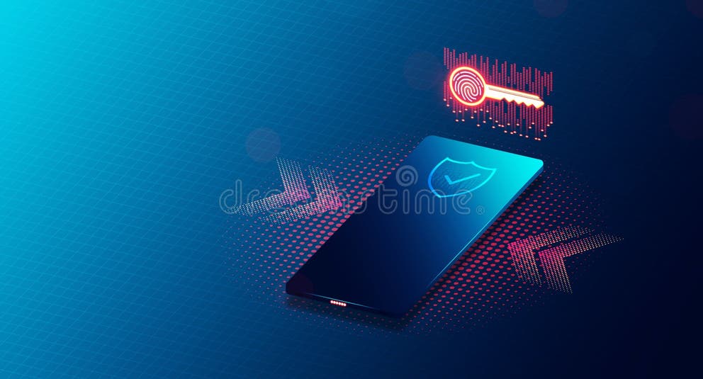 Secure Authentication with Passkey Concept - 3D Illustration Stock ...