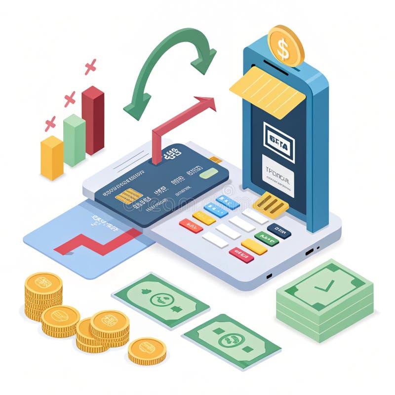 Secure Automatic Payment Icon for Digital Banking Transactions Stock ...