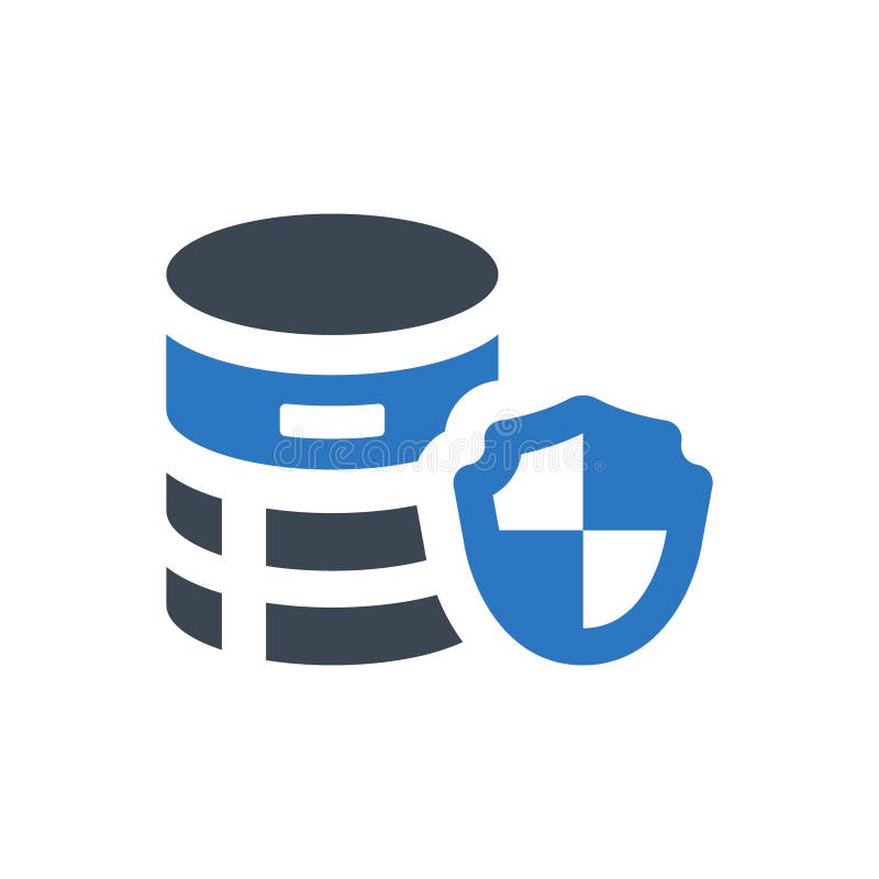 Secure backup icon stock vector. Illustration of symbol - 223751506