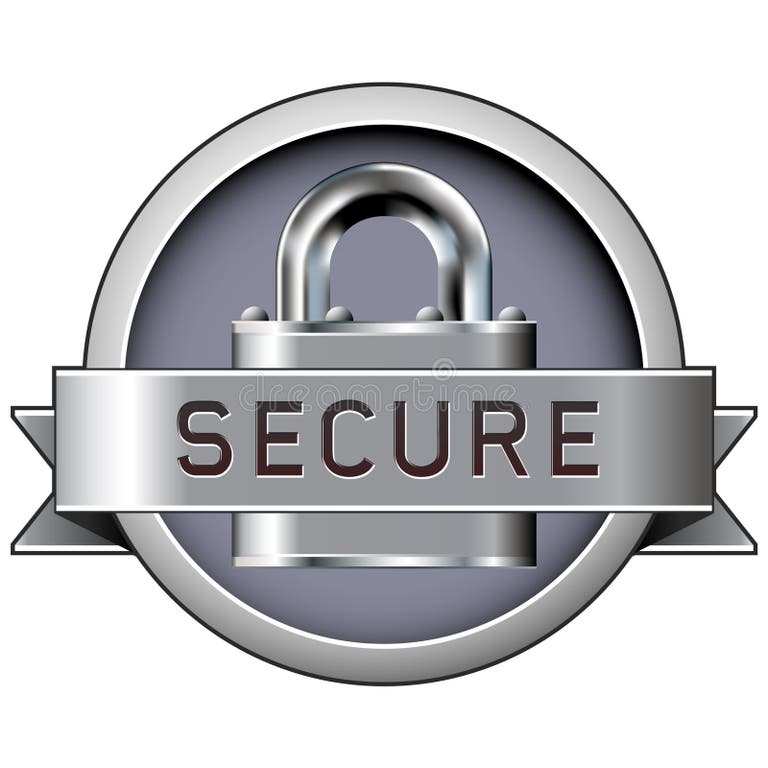 Secure Badge for Web or Print Stock Vector - Illustration of badge ...