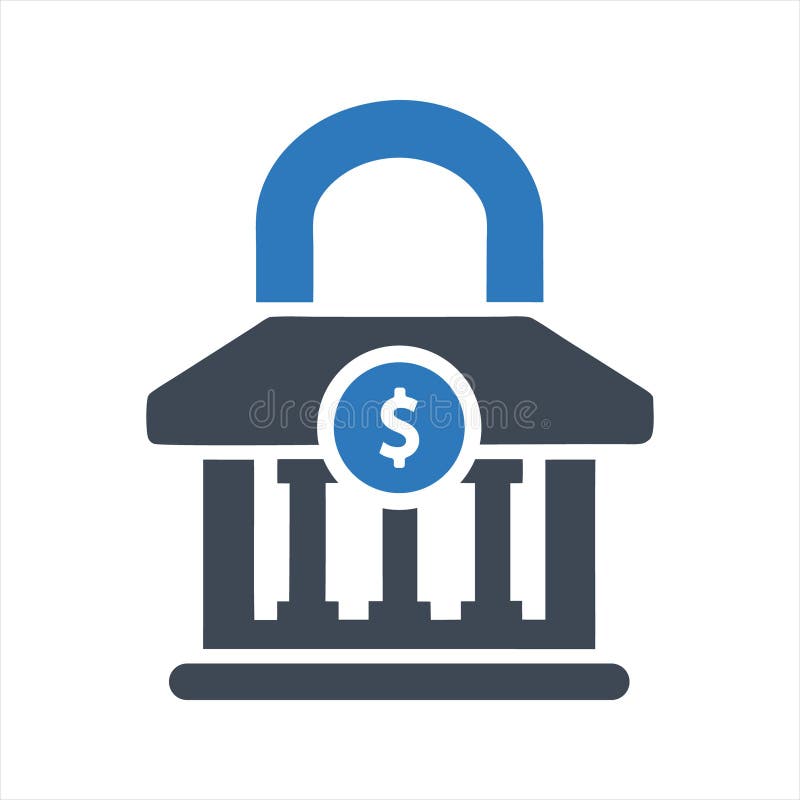 Secure bank card stock vector. Illustration of gold, finance - 69934558