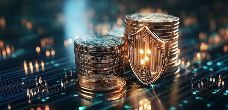 Secure Banking with Digital Currency Using Shield and Lock Symbols for ...