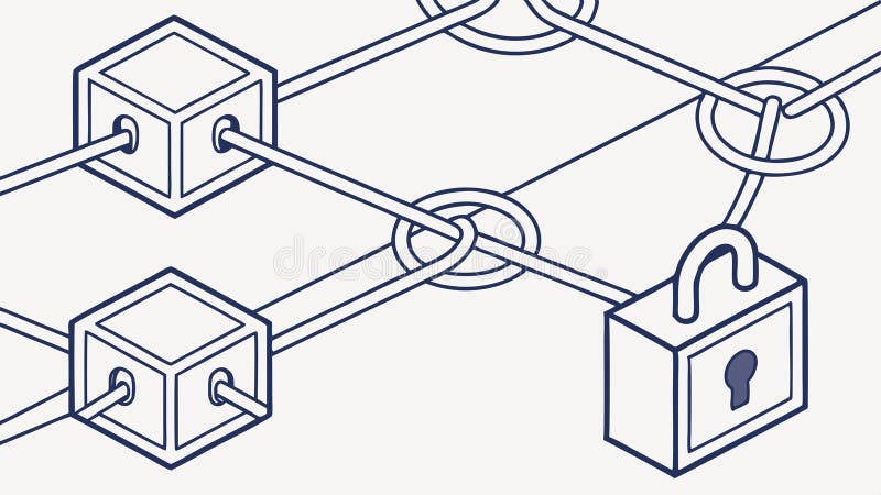 Secure Blockchain Network, Symbolizing Data Integrity and Security ...