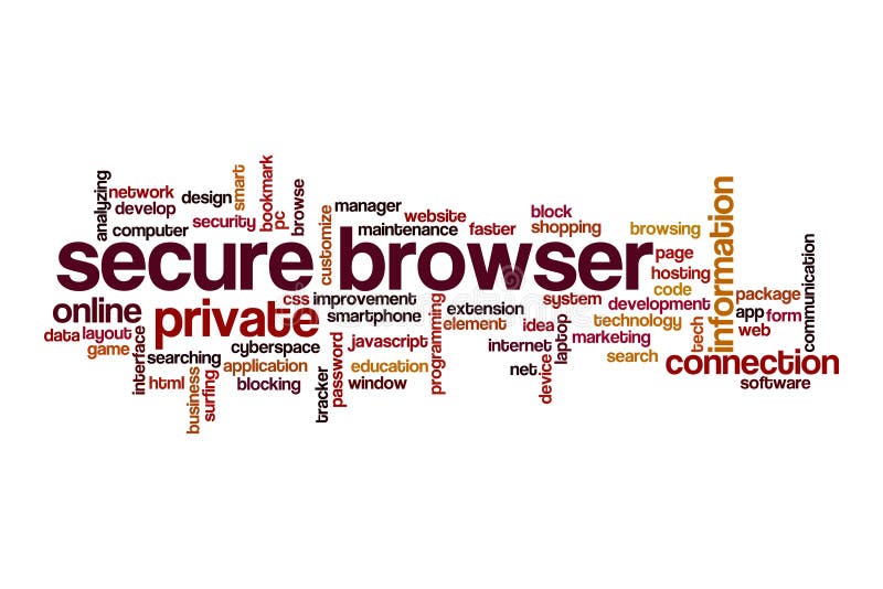 Secure Web Browser Template, Internet Seach Confidential and Data ...