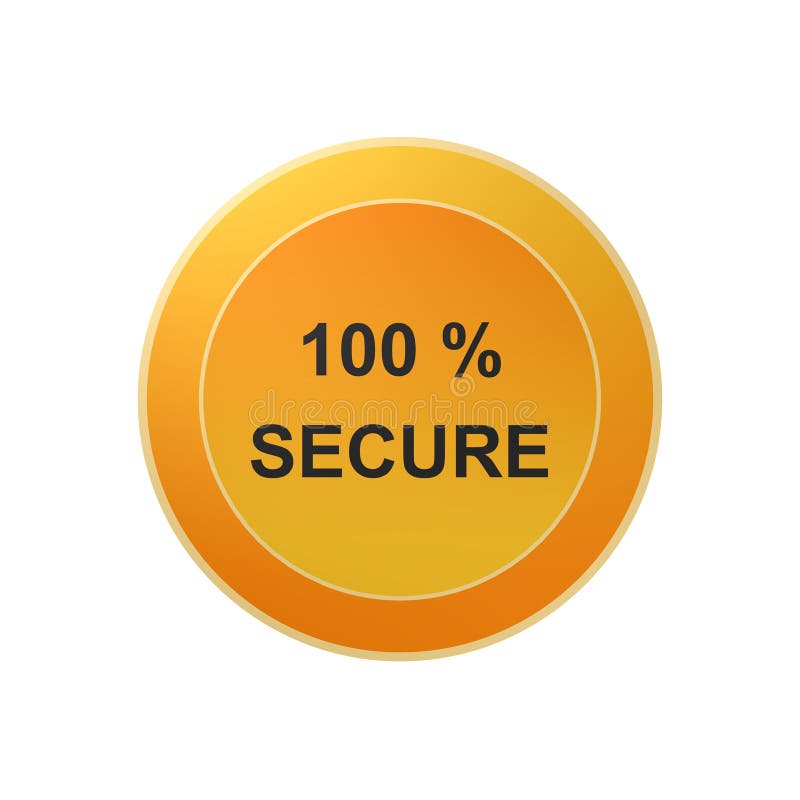 Secure,button,icon,sign,best 3D Illustration Stock Illustration ...