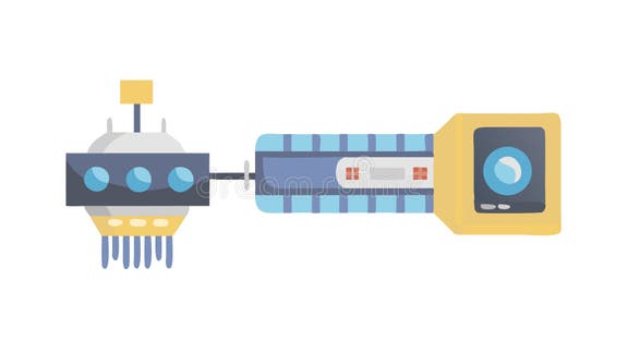 Secure Cable Connection, Data Transfer Network Link, Vector Design ...