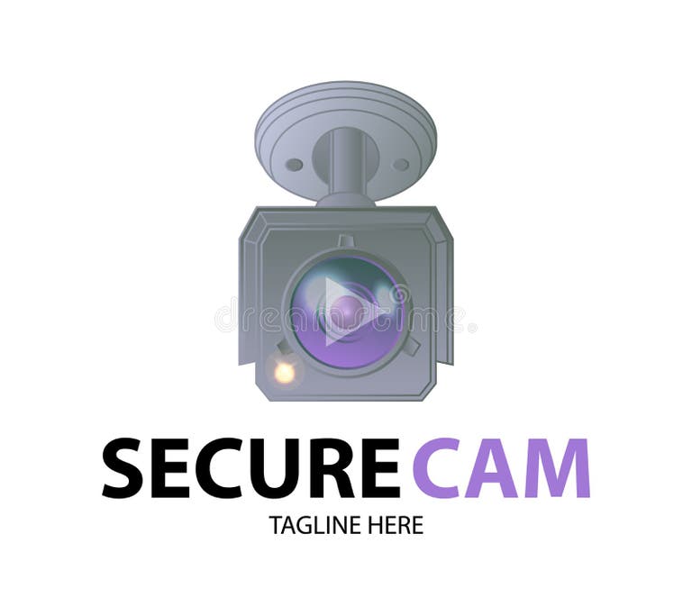 Secure Camera Logo Designs Concept. CCTV Silhouette Logotype Designs ...