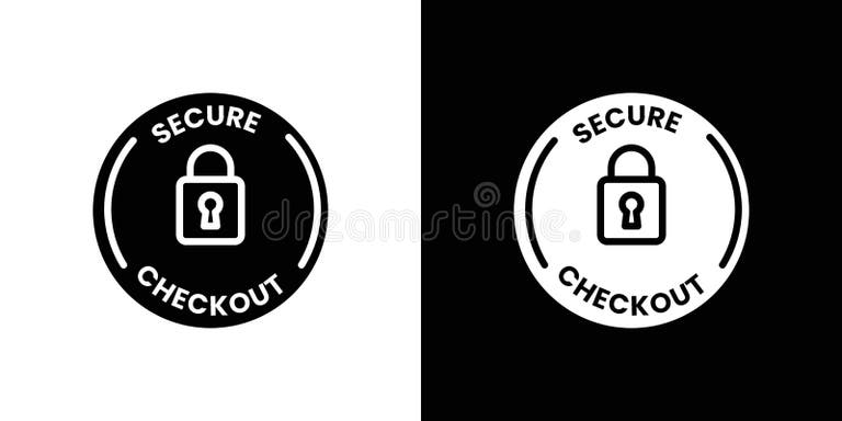 Secure Checkout Logo Stock Illustrations – 344 Secure Checkout Logo ...