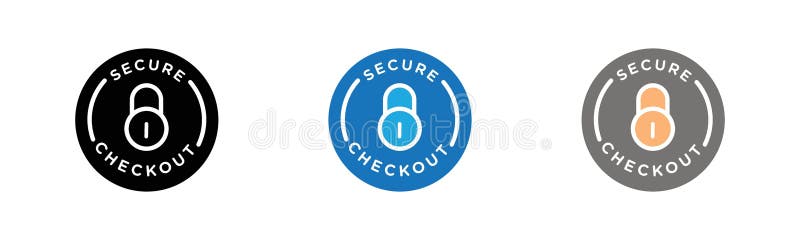 Secure Checkout Logo Stock Illustrations – 228 Secure Checkout Logo ...