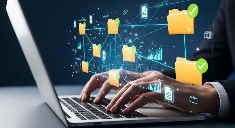 Professional Managing Cloud Computing System Stock Illustrations – 190 ...