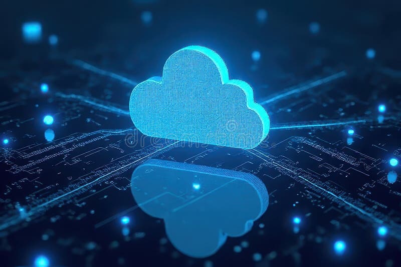 Secure Cloud Networking Solutions Overview Stock Illustration ...