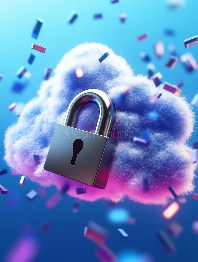 Secure Cloud Storage Concept Cloud Security Data Protection Digital Privacy Secure Access ...