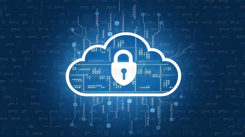 Secure Cloud Storage And Data Encryption Concept Data Protection Online Privacy Cybersecurity