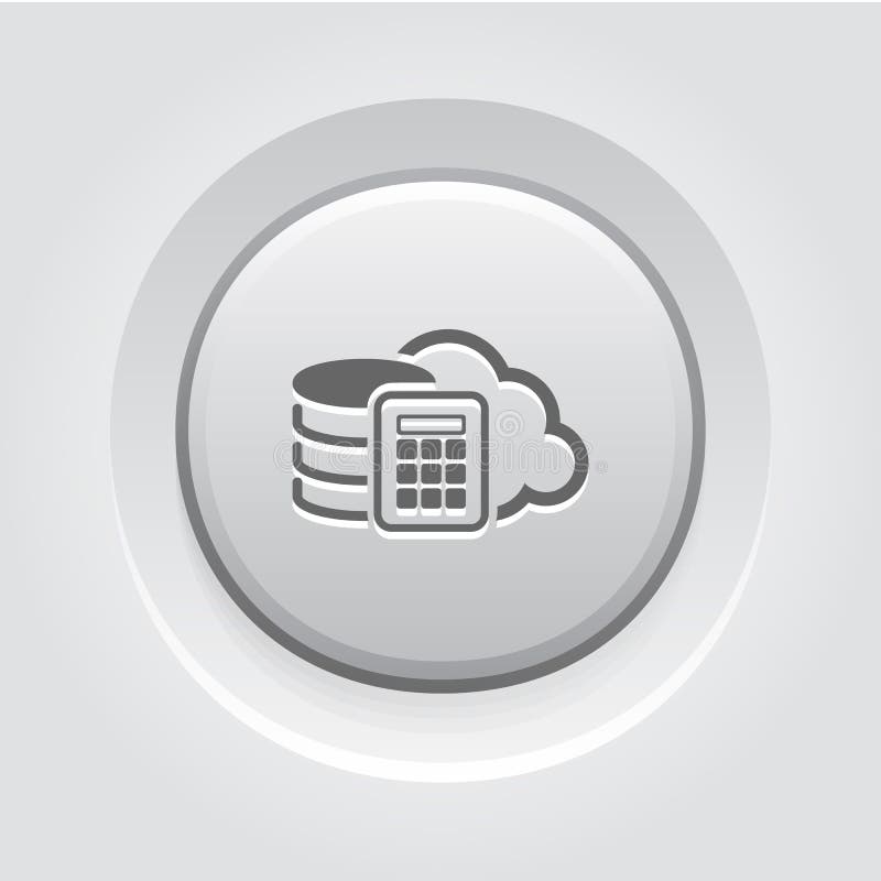 Secure Cloud Storage Icon. Flat Design Stock Illustration ...