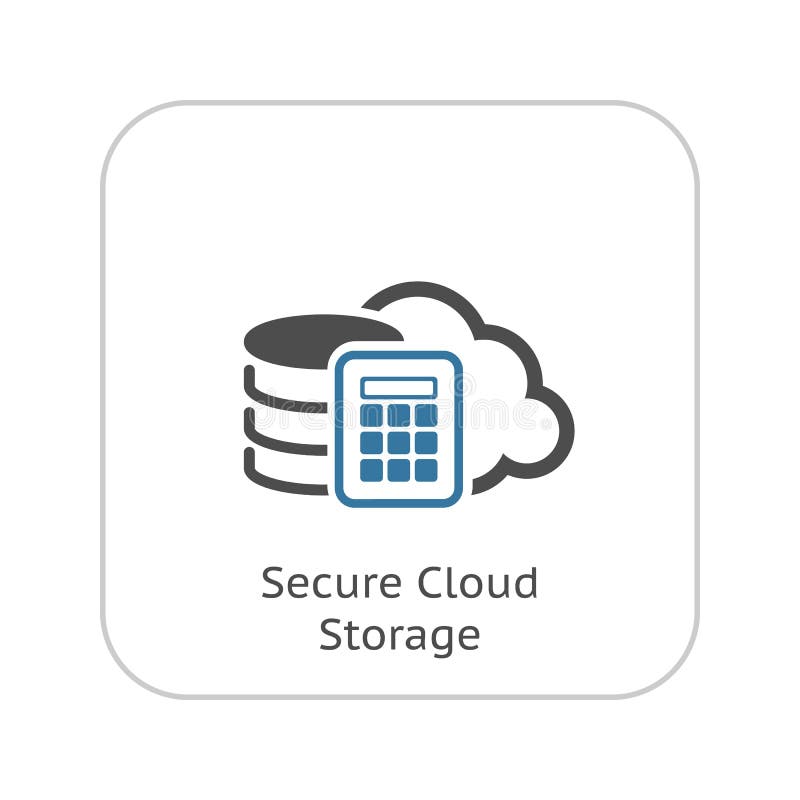 Cloud Storage Icon stock vector. Illustration of data - 37877551
